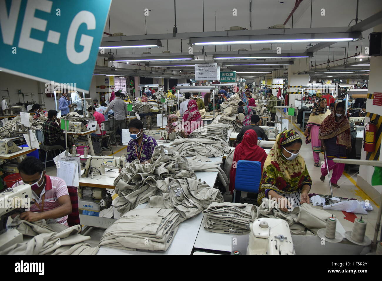 Bangladesh labors works in a Ready made garment (RMG) factory in ...