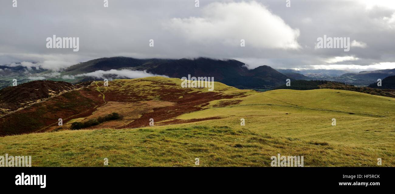 Low Cloud and Inversion over Skiddaw Stock Photo - Alamy
