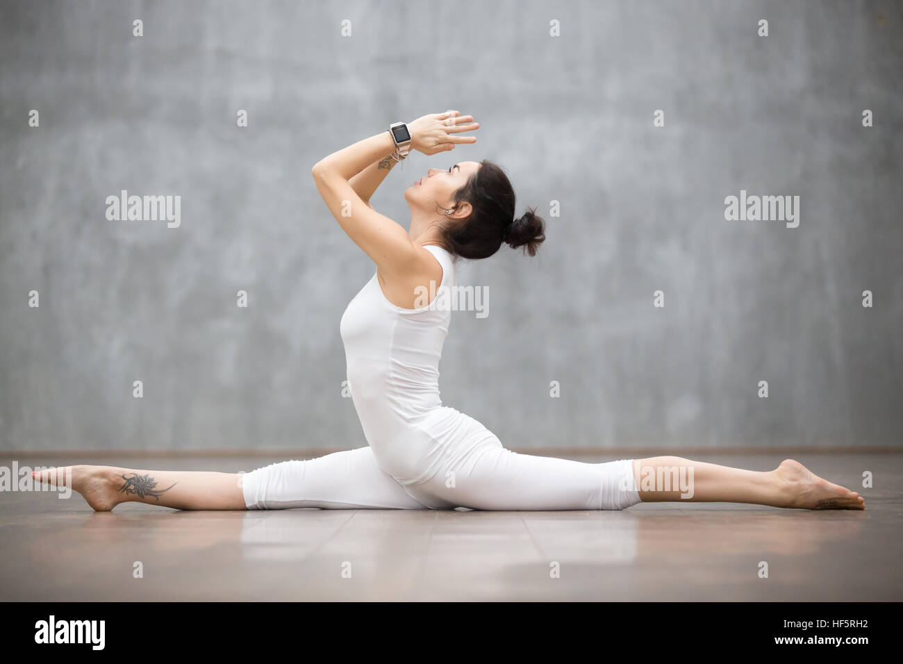Beautiful Yoga: splits pose Stock Photo - Alamy