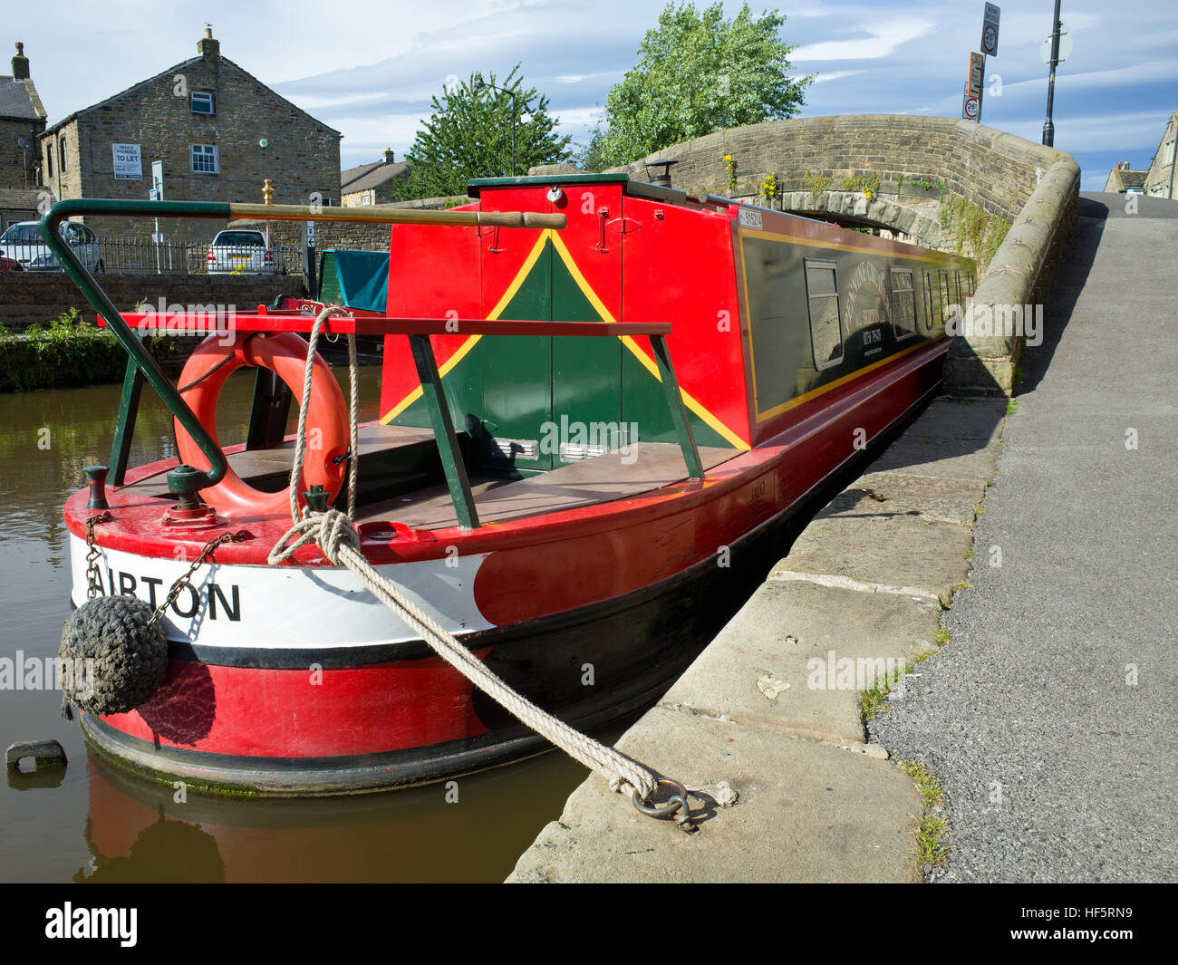 Rear stern canal boat uk hi-res stock photography and images - Alamy