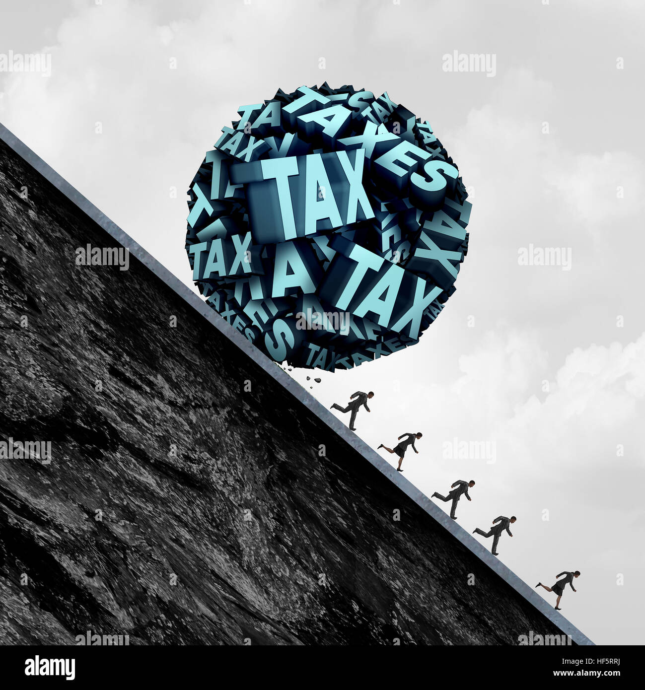 Tax stress concept and taxation stress symbol as a group of text shaped ...