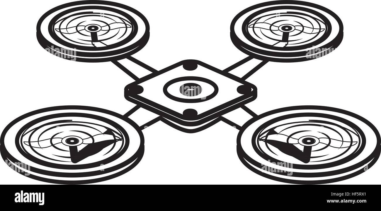 Drone robot technology icon vector illustration graphic design Stock ...