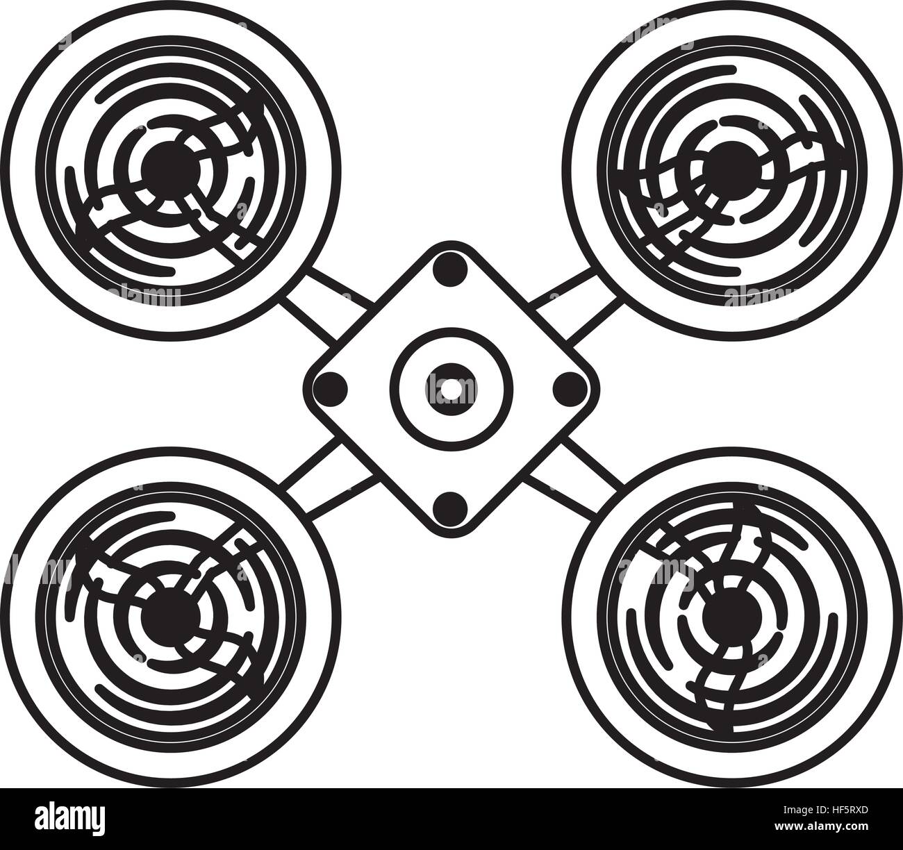 Drone robot technology icon vector illustration graphic design Stock ...