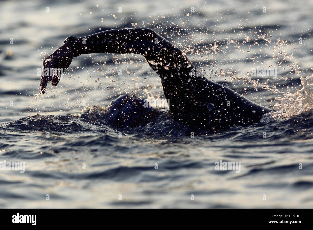 Swimmer ocean active arm hi-res stock photography and images - Alamy