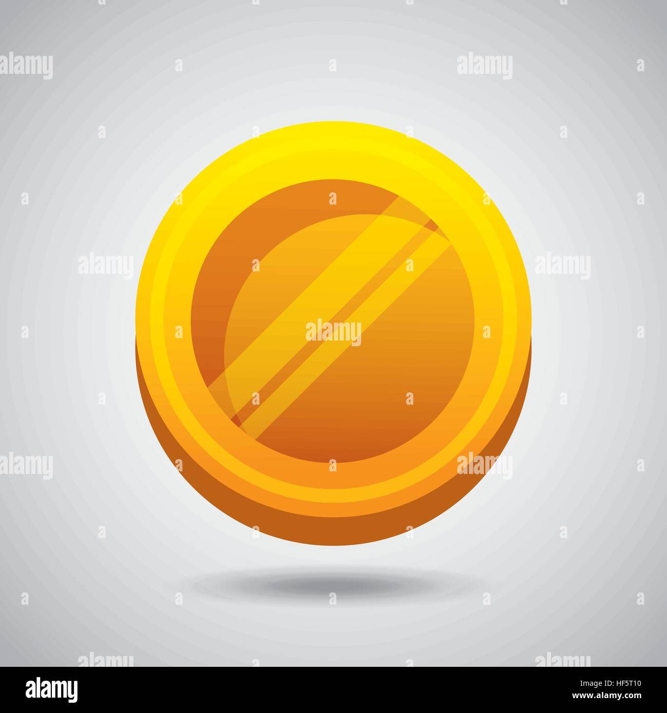 gold coin icon over white background. colorful design. vector ...