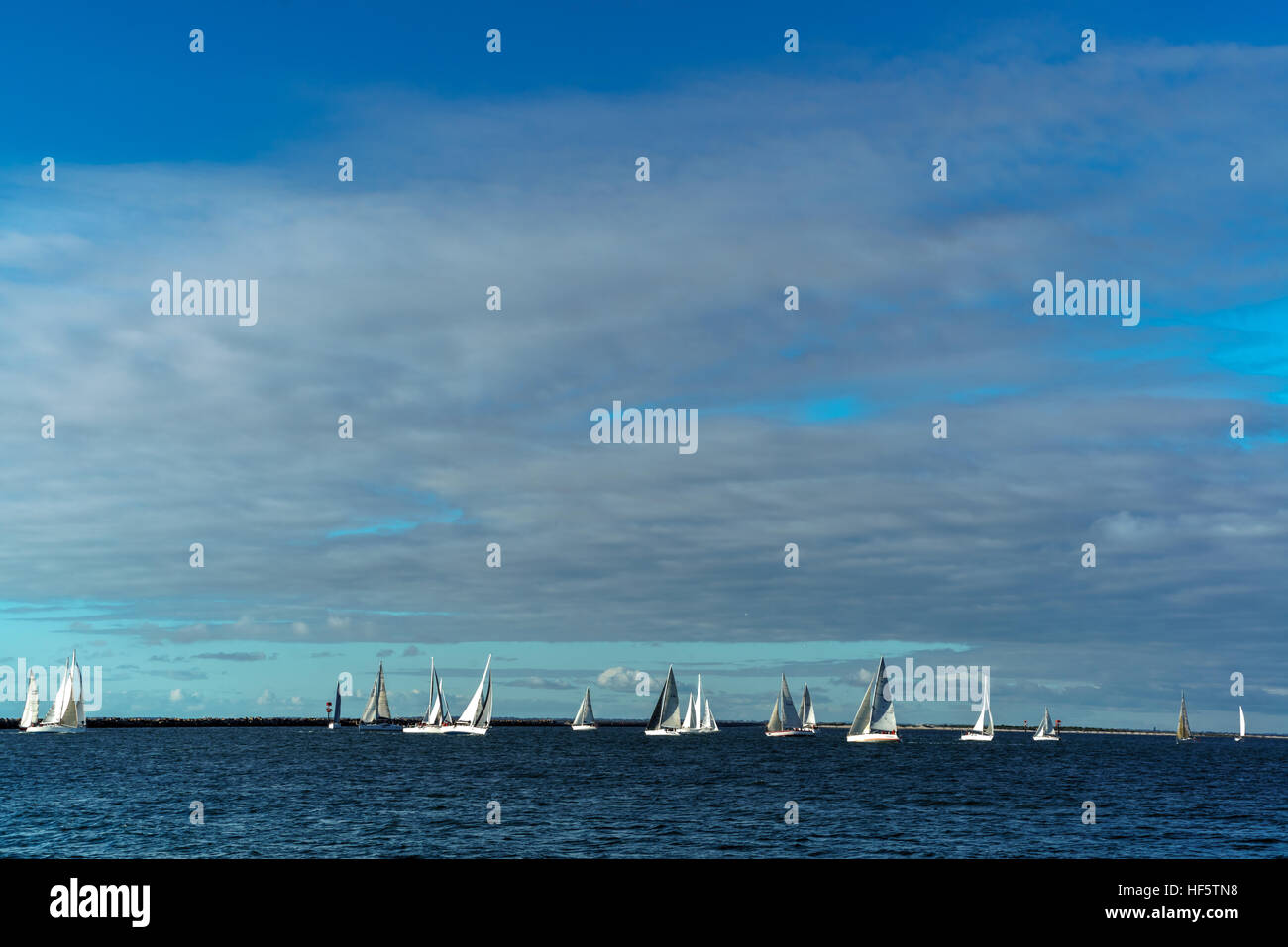 Training yachts in North Haven Beach, Adelaide, SA, Australia Stock ...