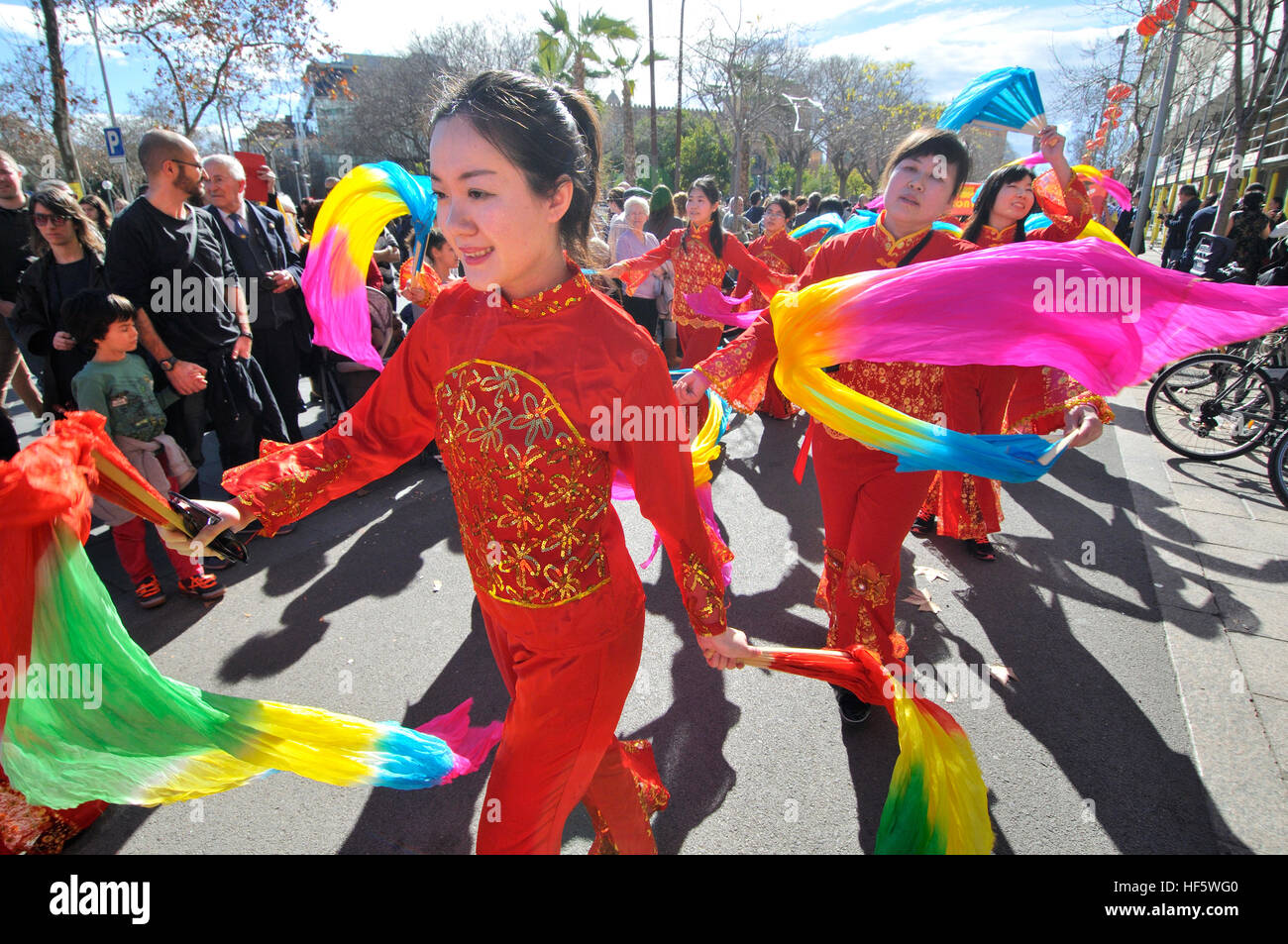 Chinese New Year celebrations by Chinese community in Barcelona ...