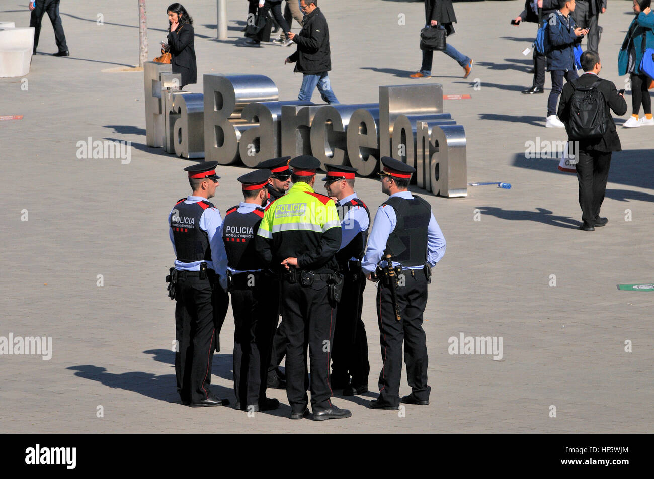 Catalan police. Barcelona, Catalonia, Spain Stock Photo - Alamy