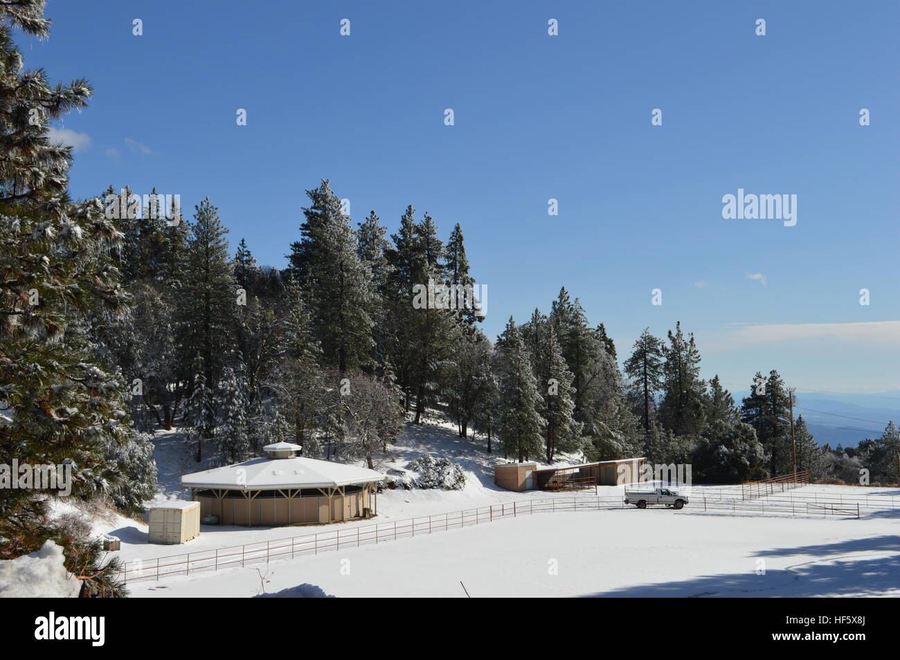 Ranch Snow Covered San Bernardino Mountain Stock Photo - Alamy