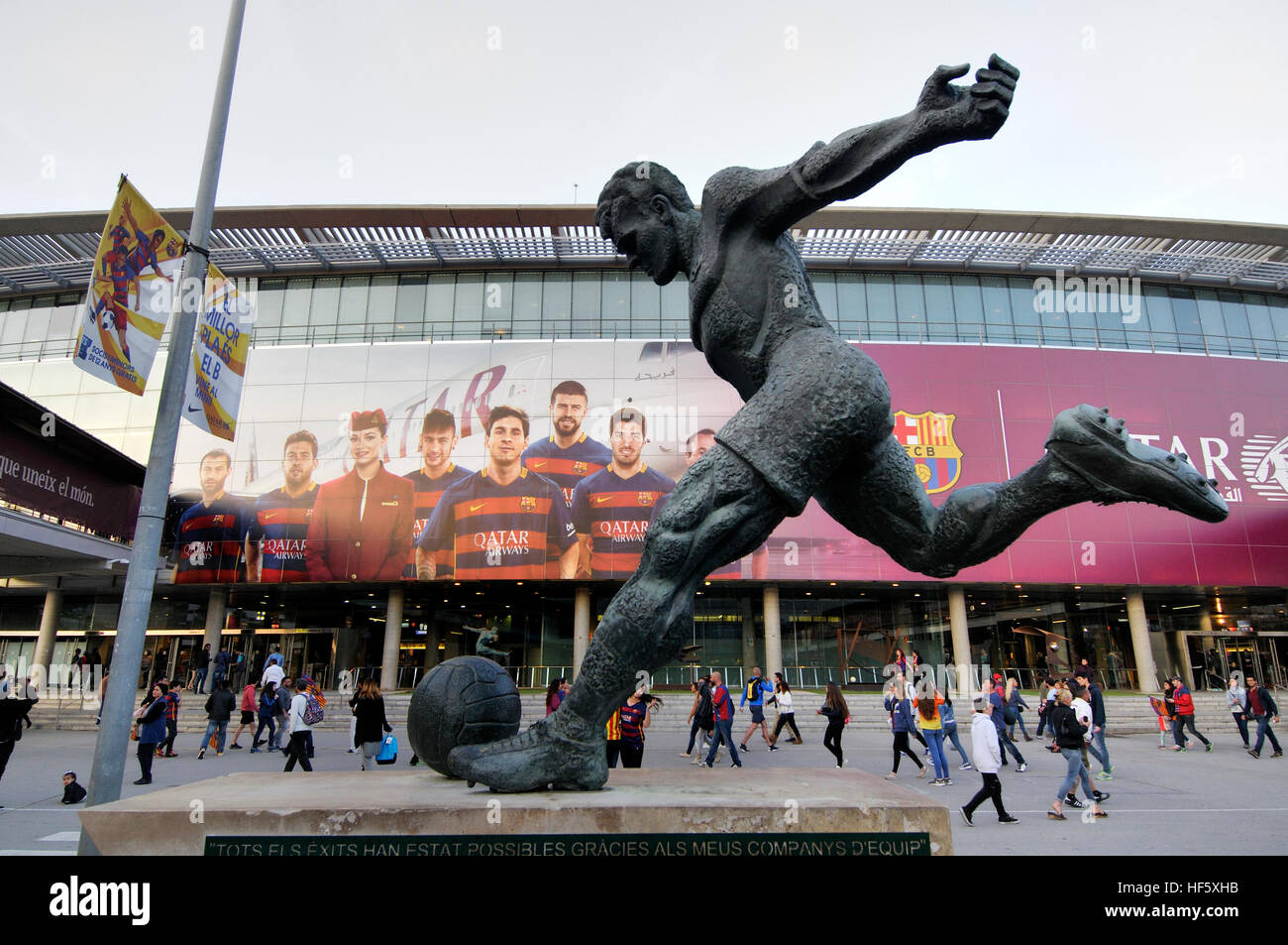 Barcelona Football club. Camp Nou stadium. Les Corts district ...