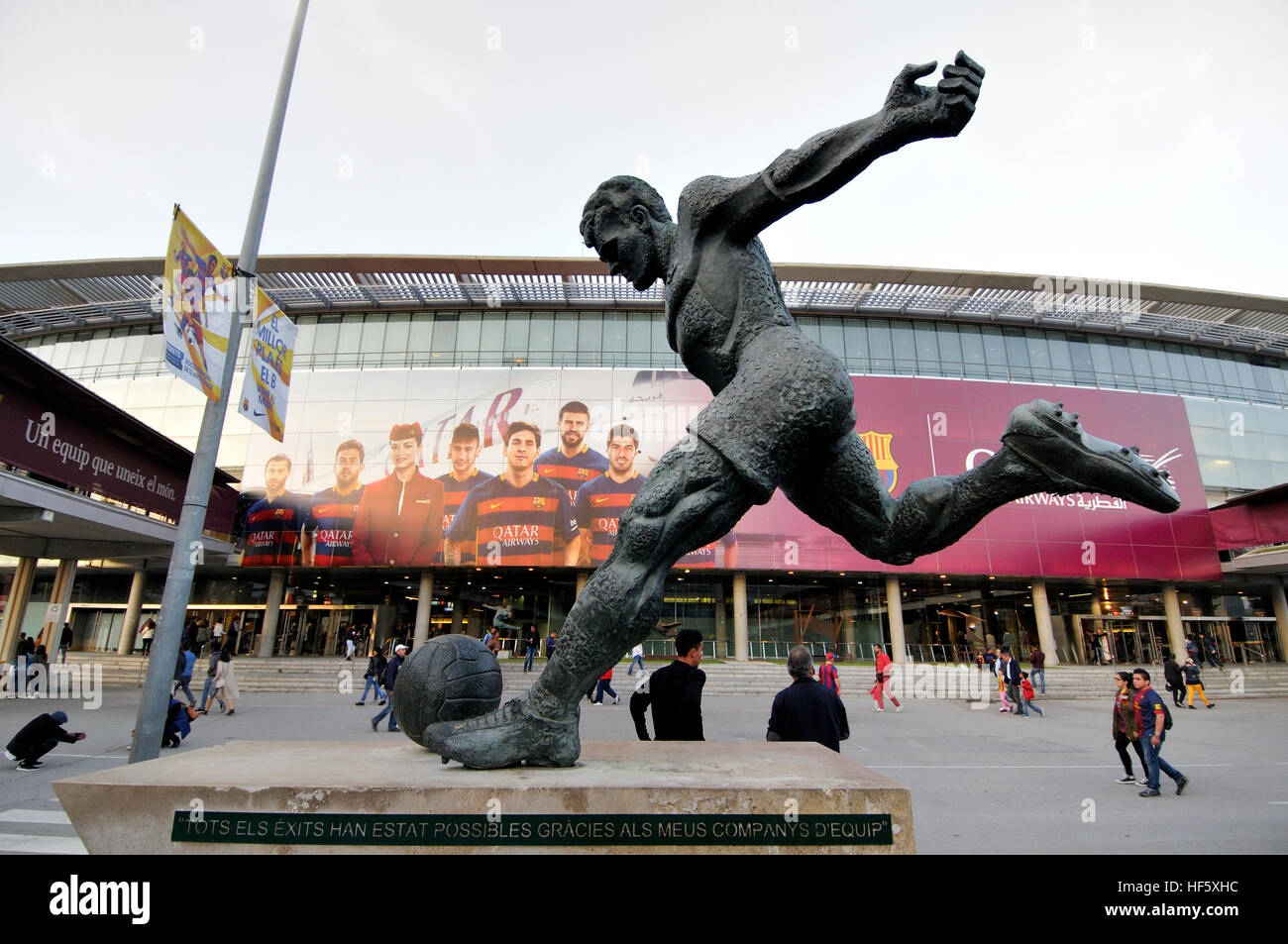 Barcelona Football club. Camp Nou stadium. Les Corts district ...