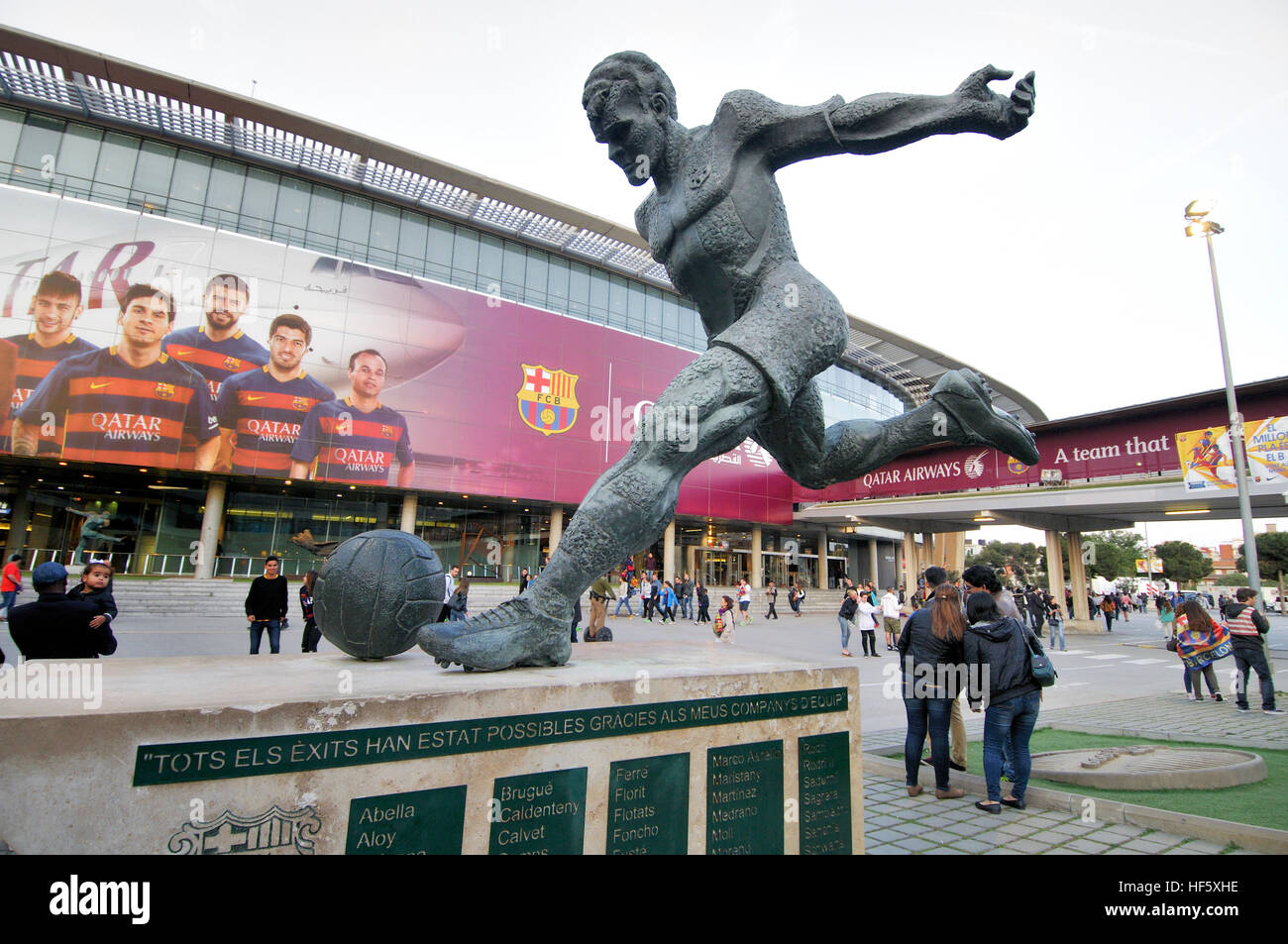 Barcelona Football club. Camp Nou stadium. Les Corts district ...
