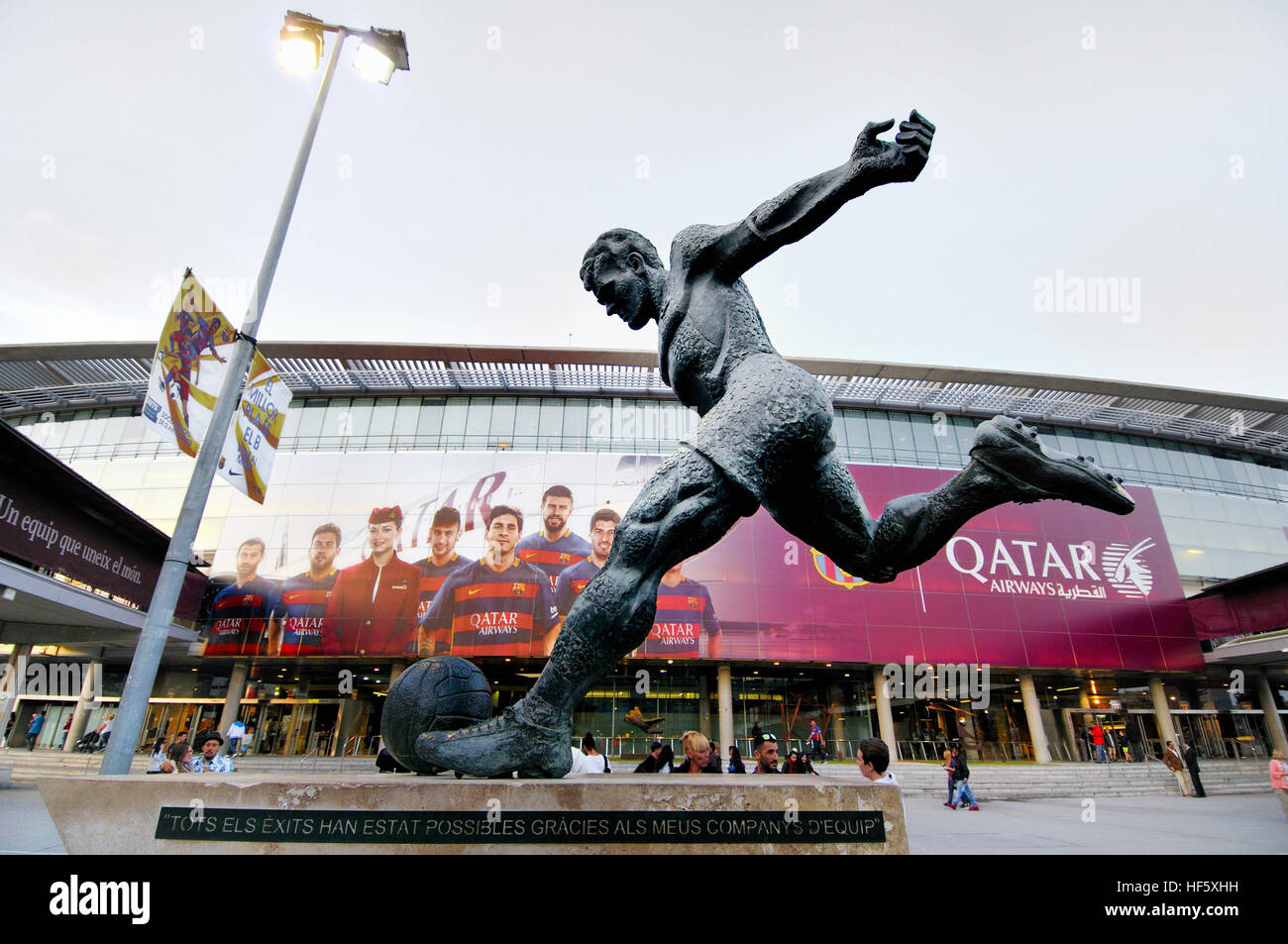 Barcelona Football club. Camp Nou stadium. Les Corts district ...