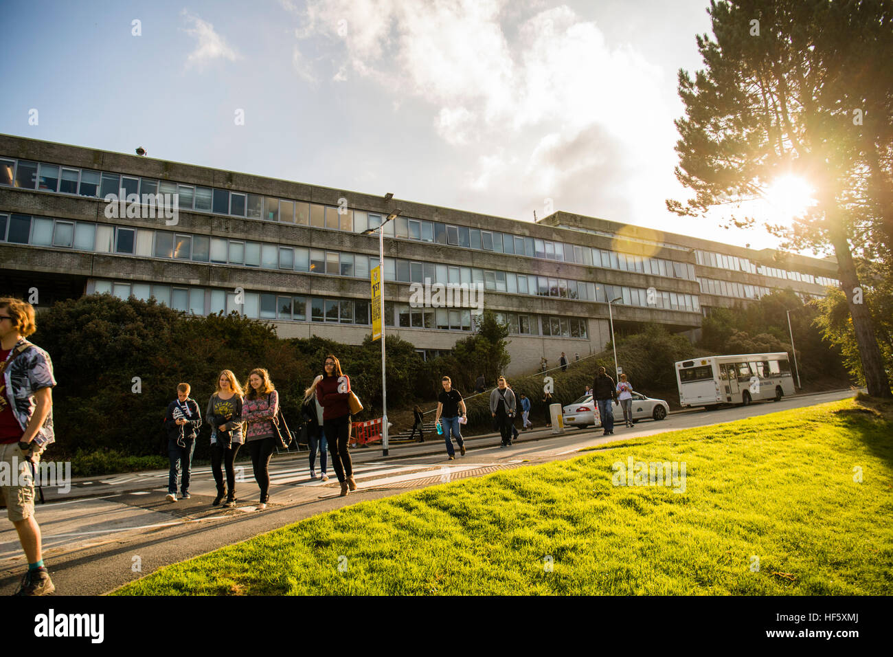 Higher Education in the UK: Aberystwyth University students walking to ...