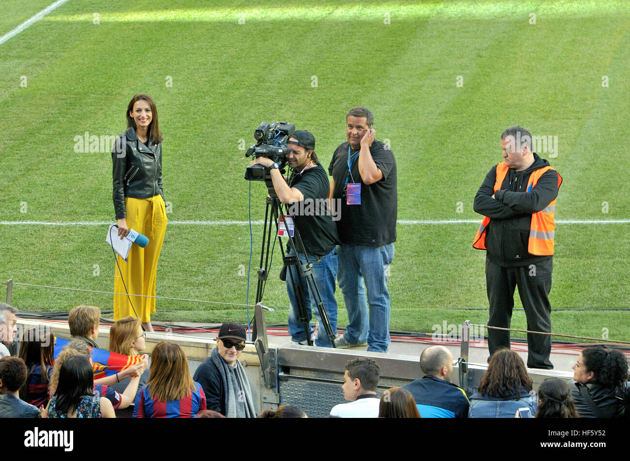 Barcelona Football club . Camp Nou stadium. Les Corts district ...