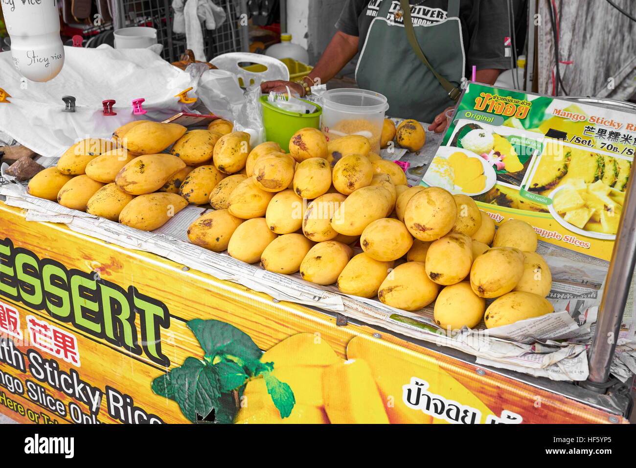 Mango on street shop, Ko Lanta Island, Thailand Stock Photo - Alamy