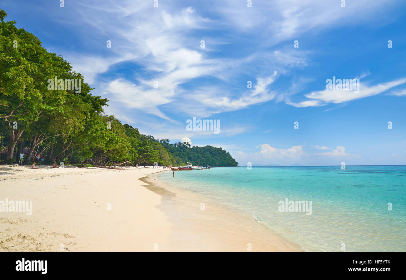 Beach of Koh Rok Island, Thailand Stock Photo - Alamy