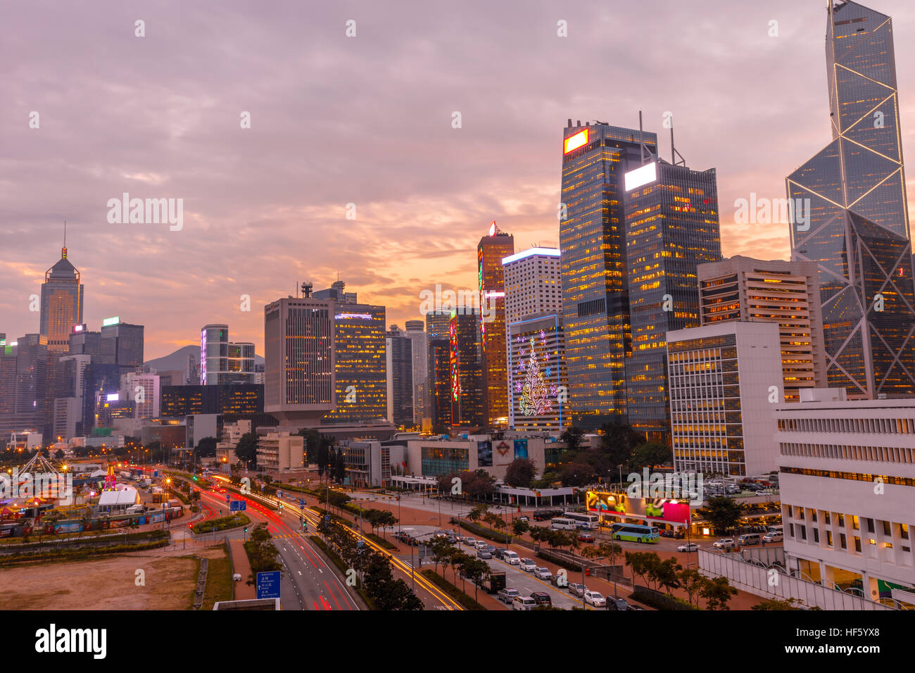 Hong kong island skyline aerial hi-res stock photography and images - Alamy
