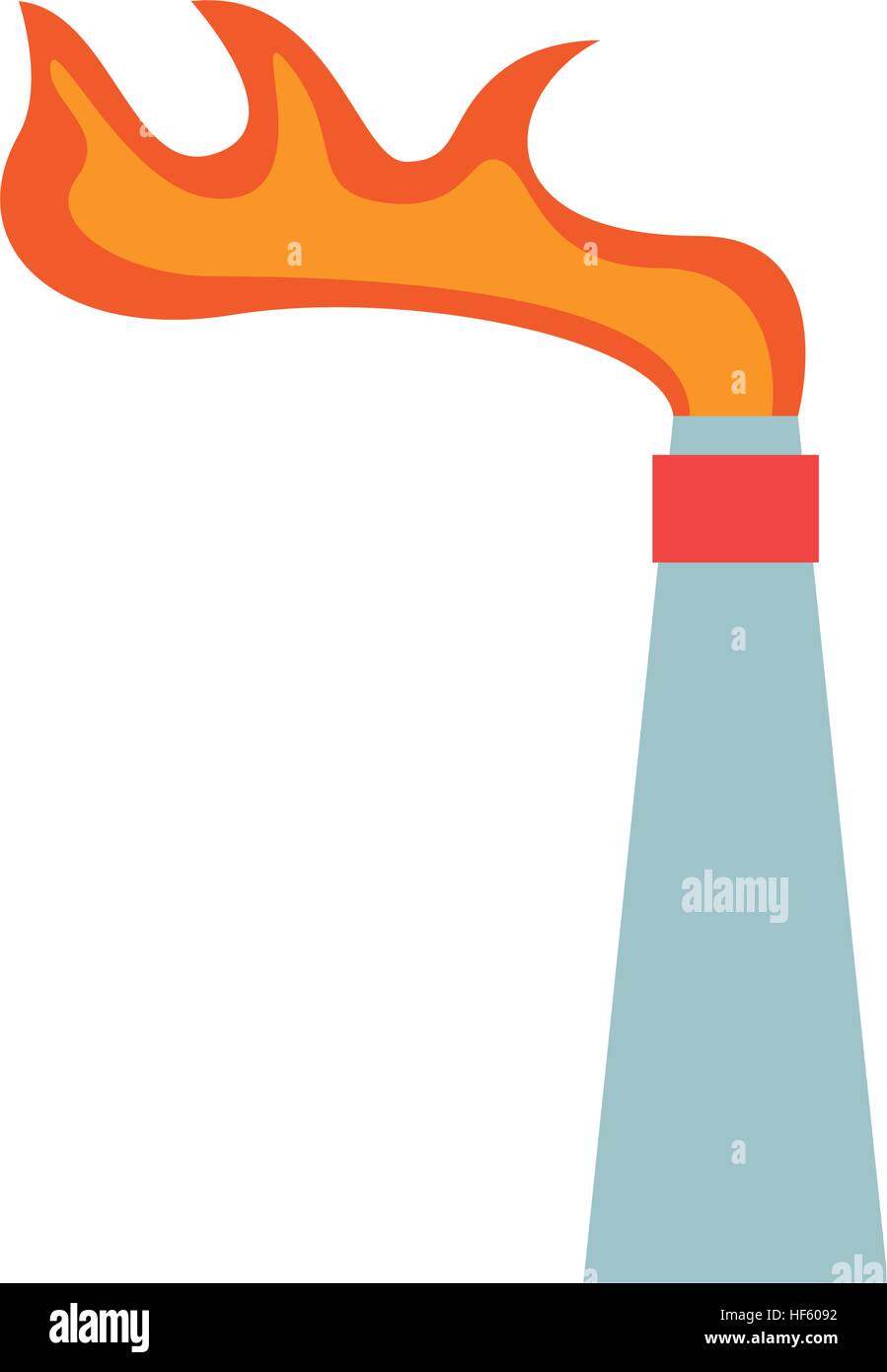 Refining plant chimney isolated icon vector illustration design Stock ...