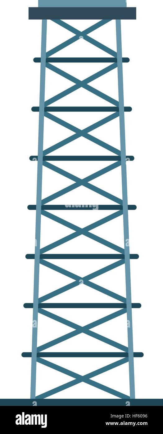 Refining plant tower isolated icon vector illustration design Stock ...