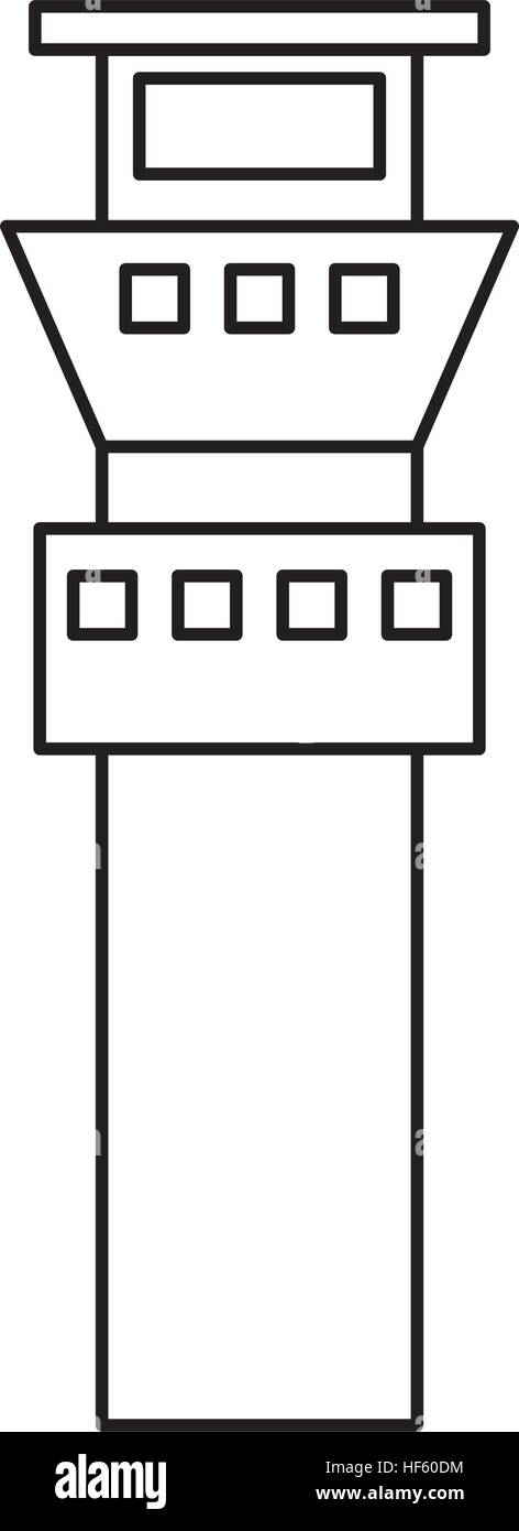control tower building icon vector illustration design Stock Vector ...
