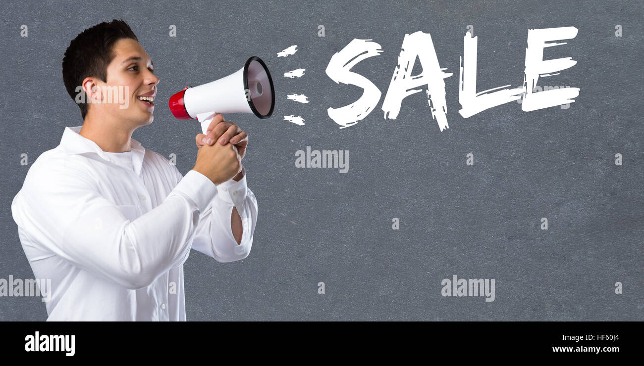 Salesman advertisement hi-res stock photography and images - Alamy