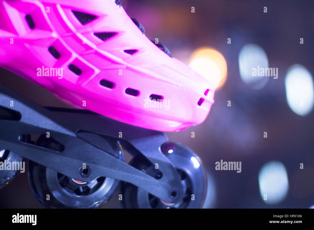 Freestyle pink ladies inline skates boots and wheels in retail store ...