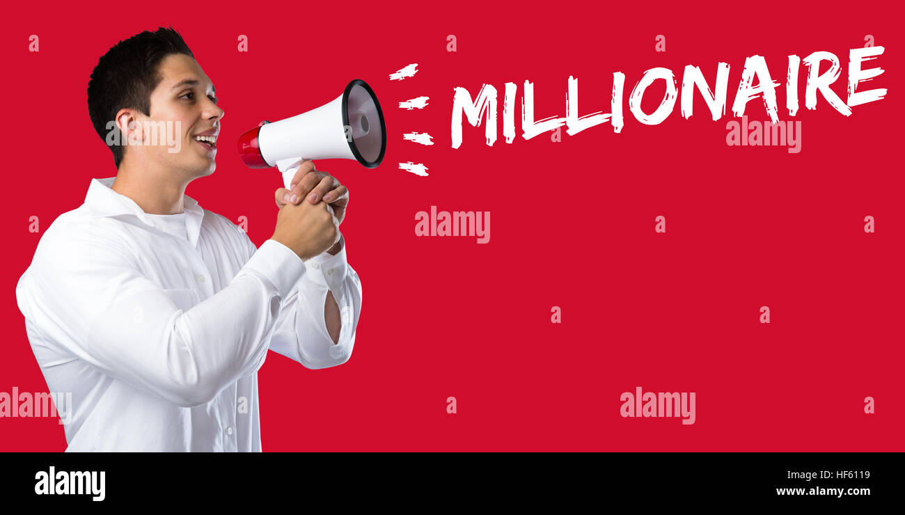 Millionaire rich wealth success successful finances leadership business ...