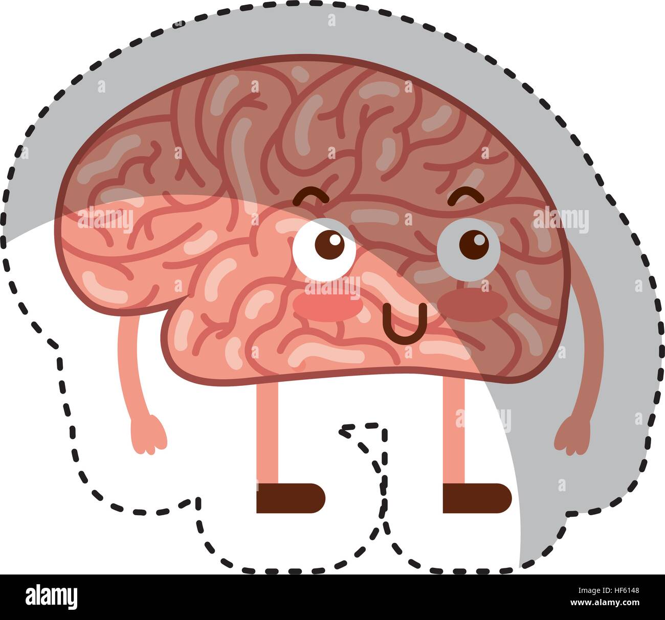 Brain human kawaii character vector hi-res stock photography and images ...