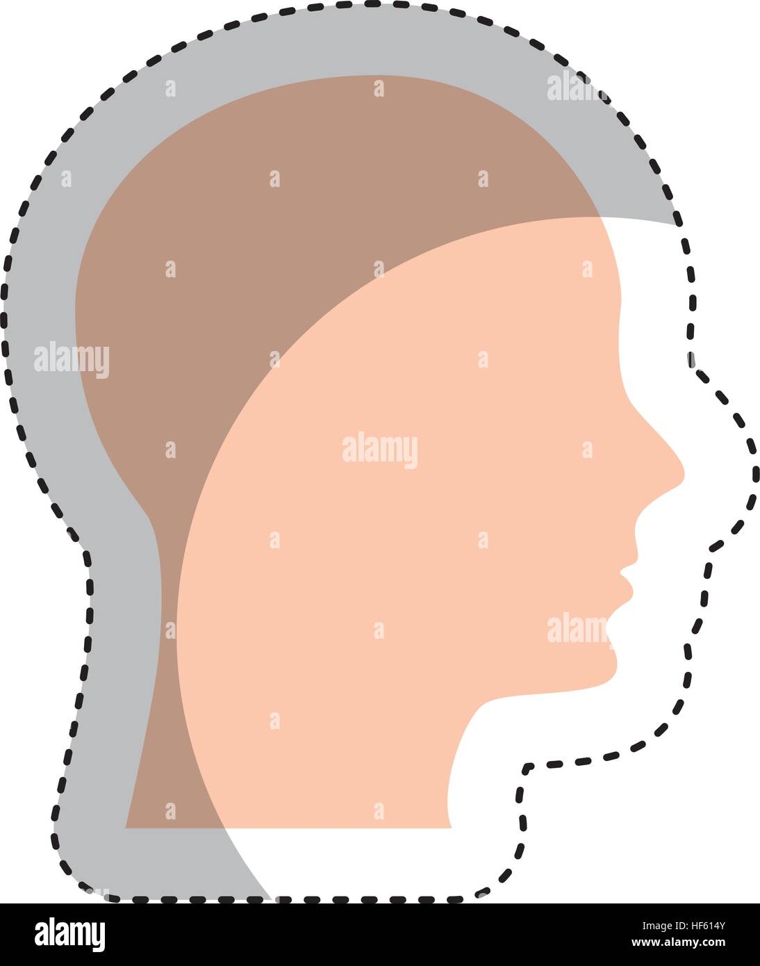 head human profile icon vector illustration design Stock Vector Image ...