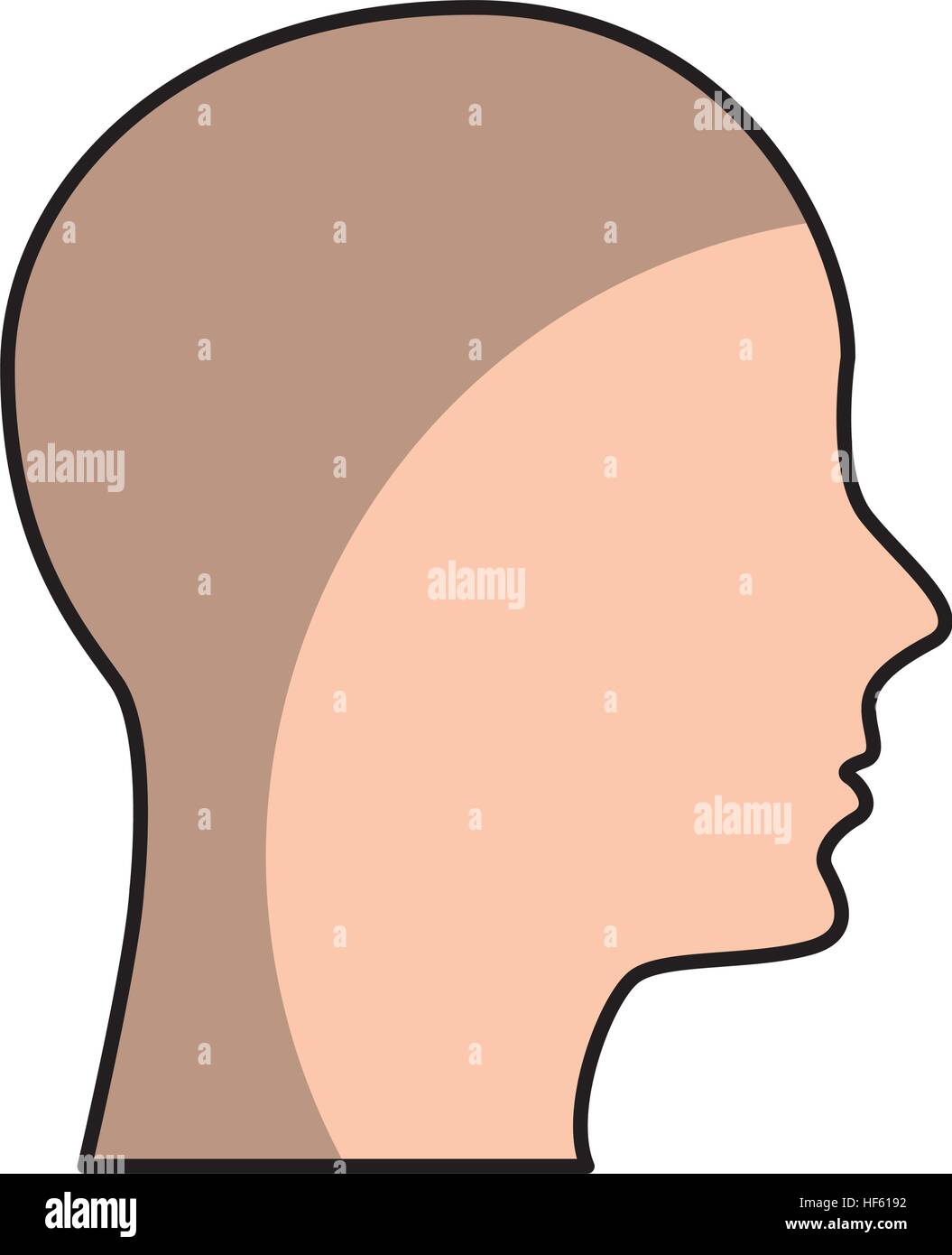 head human profile icon vector illustration design Stock Vector Image ...