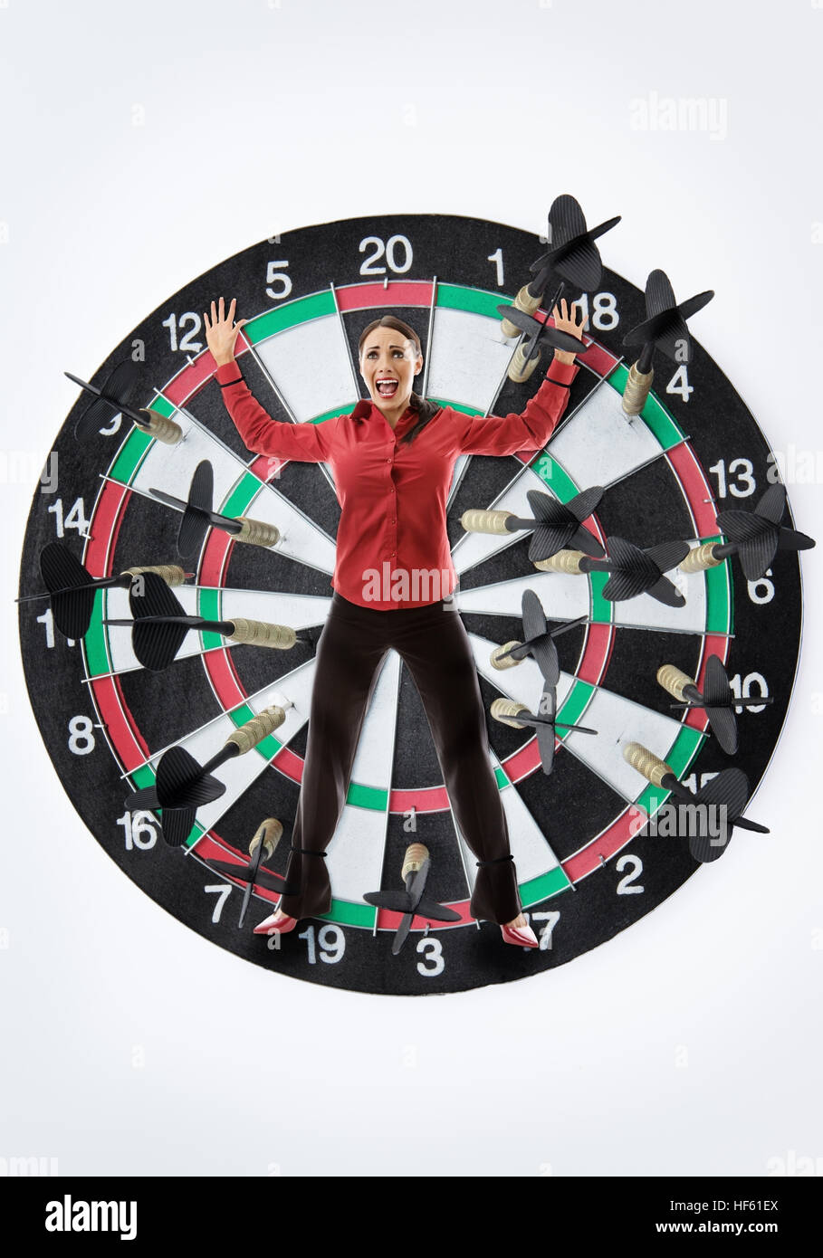 Human dartboard hi-res stock photography and images - Alamy