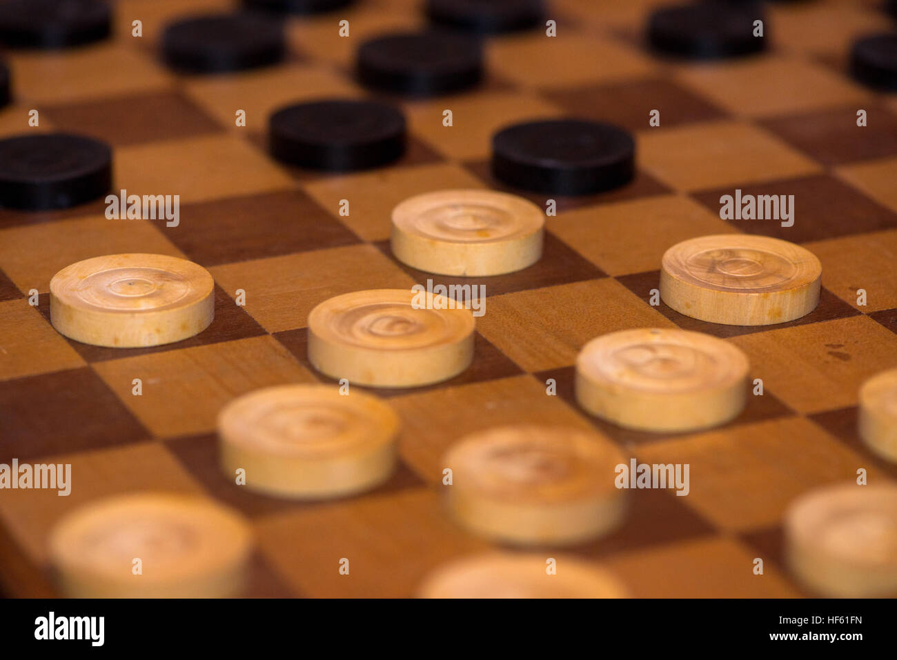 board with dams game Stock Photo - Alamy