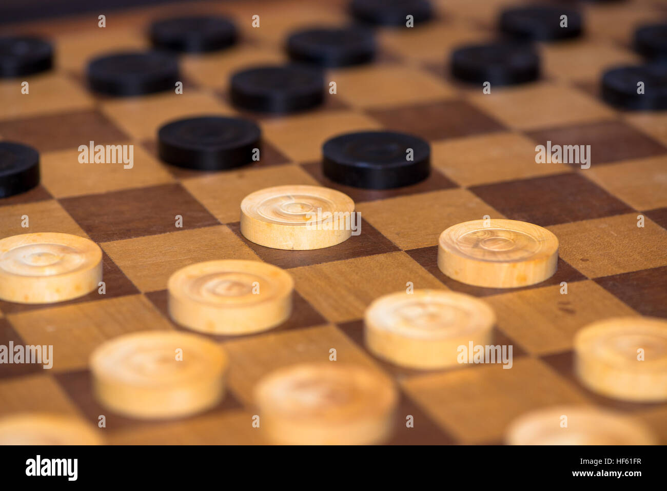 board with dams game Stock Photo - Alamy