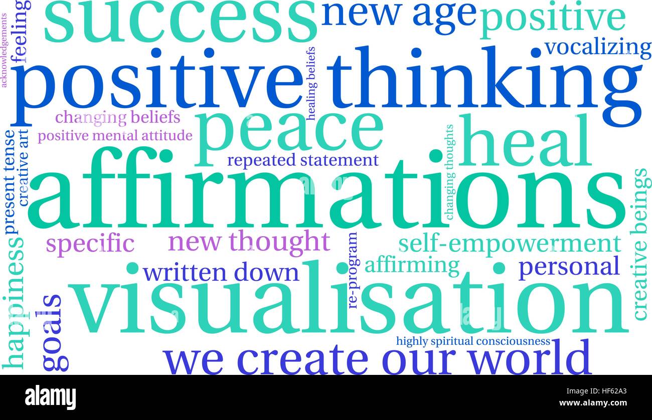 Affirmations word cloud on a white background Stock Vector Image & Art ...