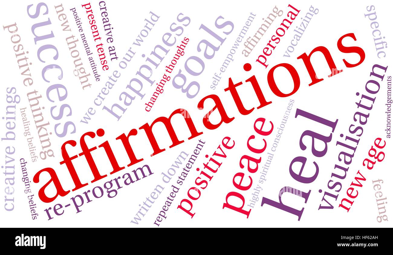 Affirmations word cloud on a white background Stock Vector Image & Art ...