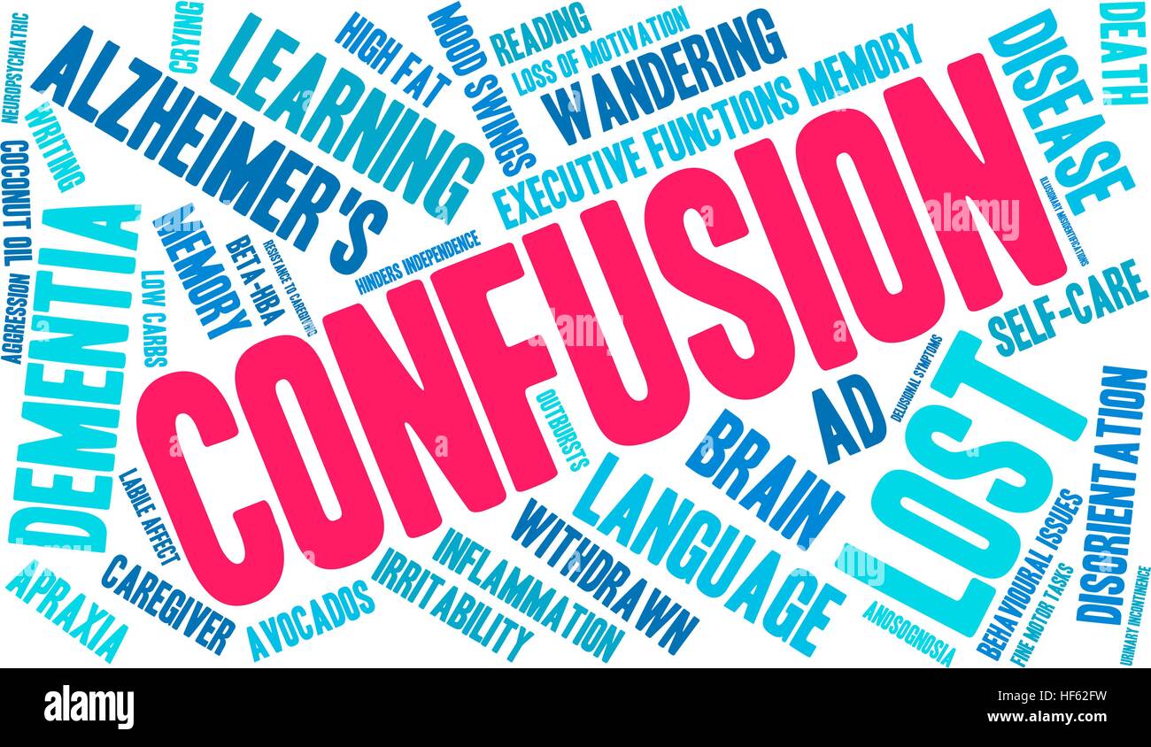 Confusion word cloud on a white background Stock Vector Image & Art - Alamy