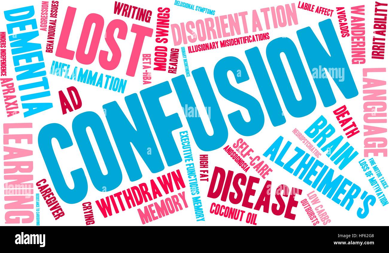 Confusion word cloud on a white background Stock Vector Image & Art - Alamy