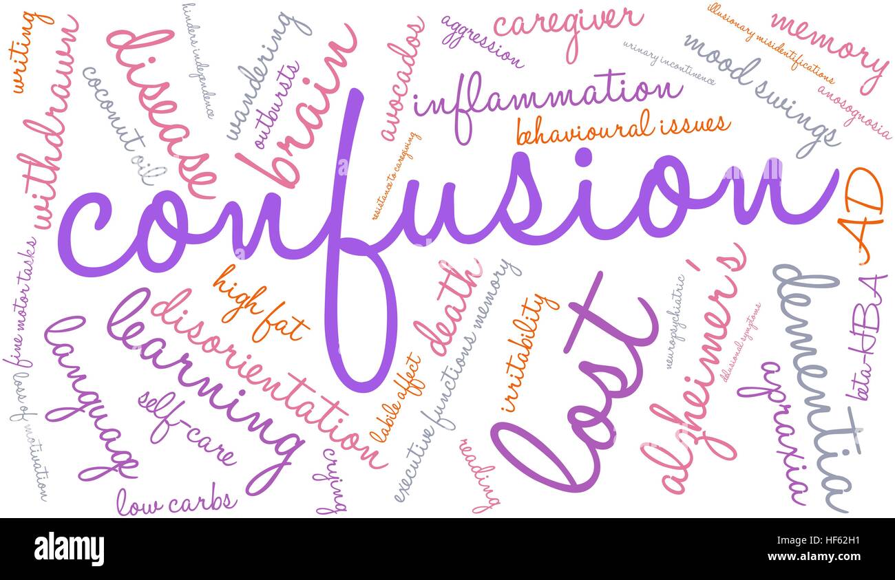 Confusion word cloud on a white background Stock Vector Image & Art - Alamy