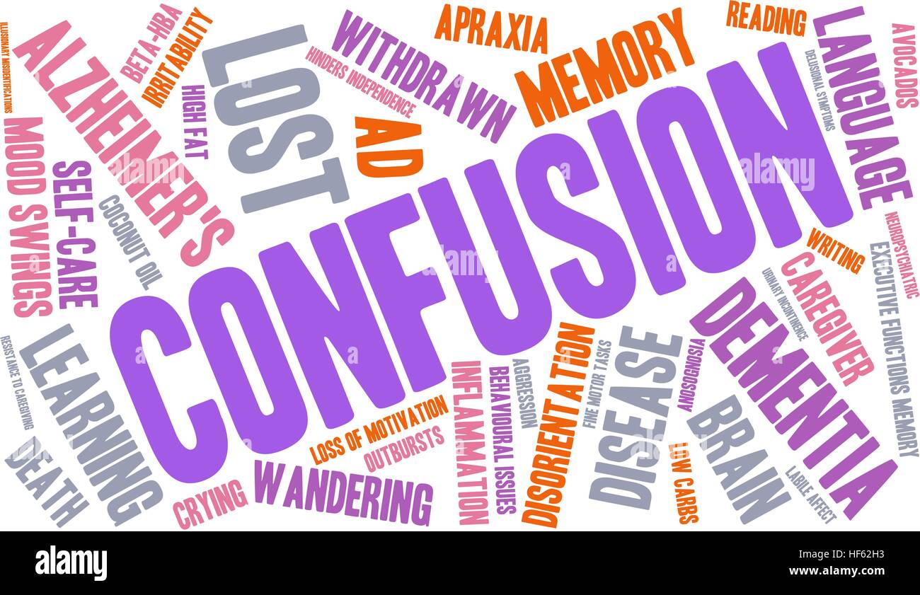 Confusion word cloud on a white background Stock Vector Image & Art - Alamy