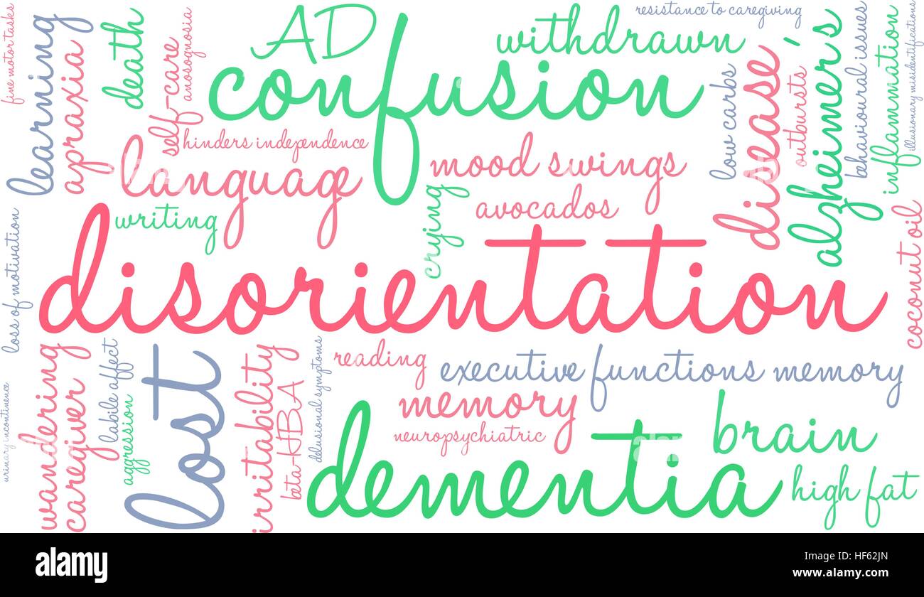 Disorientation word cloud on a white background Stock Vector Image ...