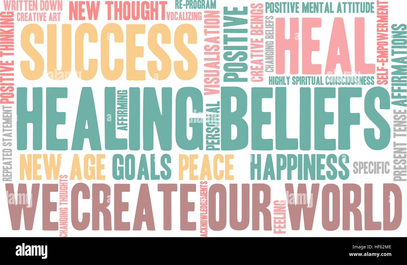 Healing Word Cloud Stock Vector Image & Art - Alamy