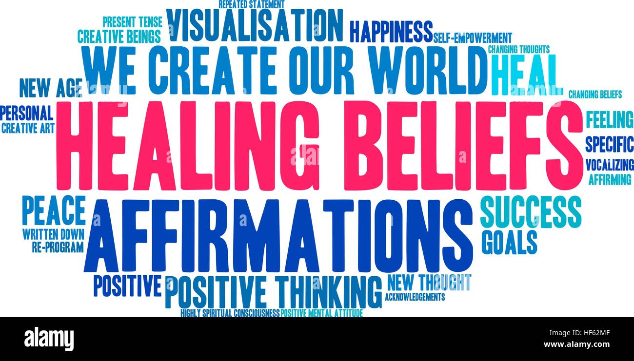 Healing Word Cloud Stock Vector Image & Art - Alamy