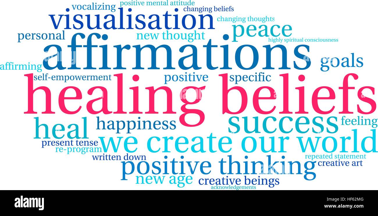 Healing Word Cloud Stock Vector Image & Art - Alamy