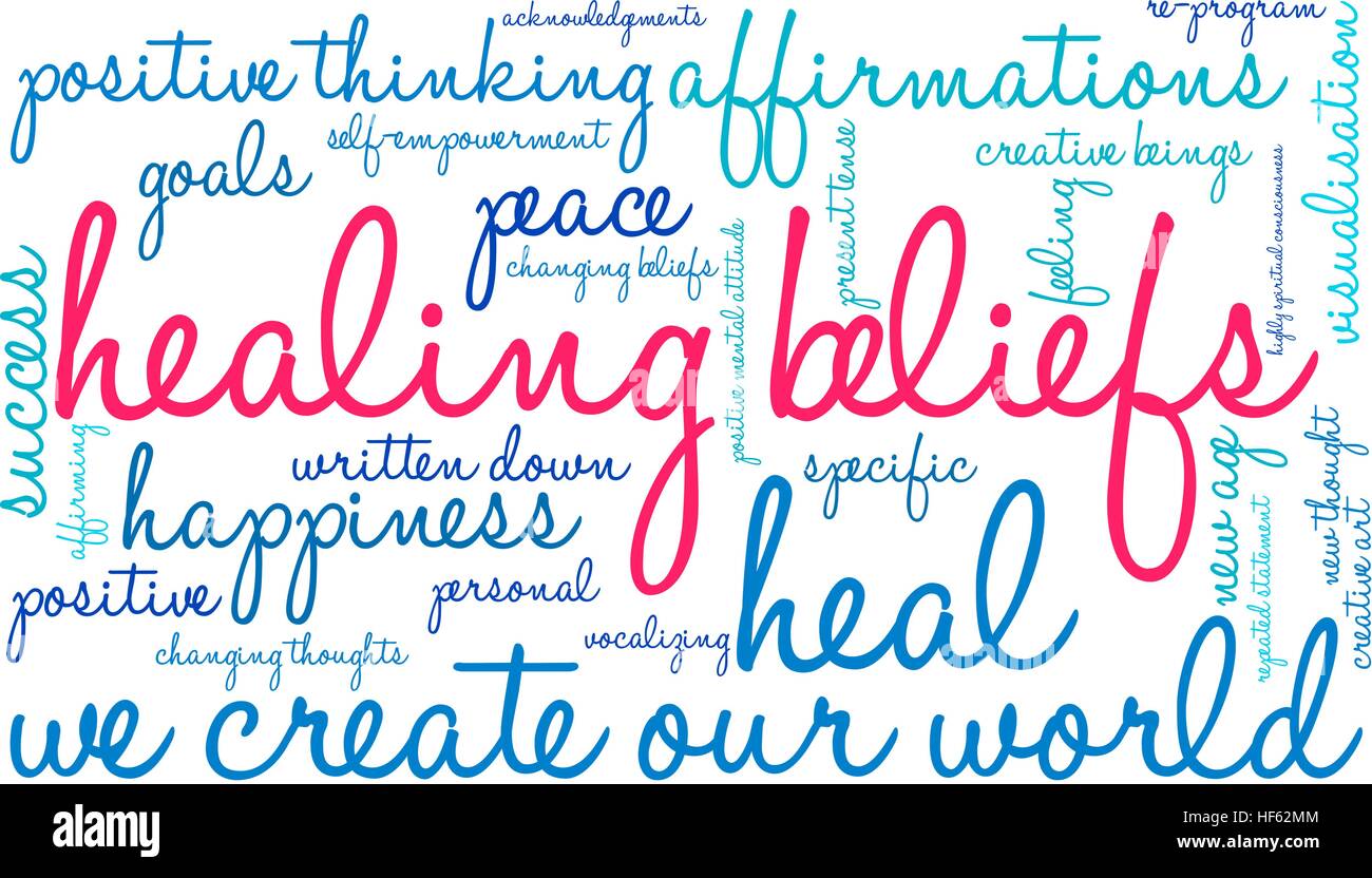 Healing Word Cloud Stock Vector Image & Art - Alamy