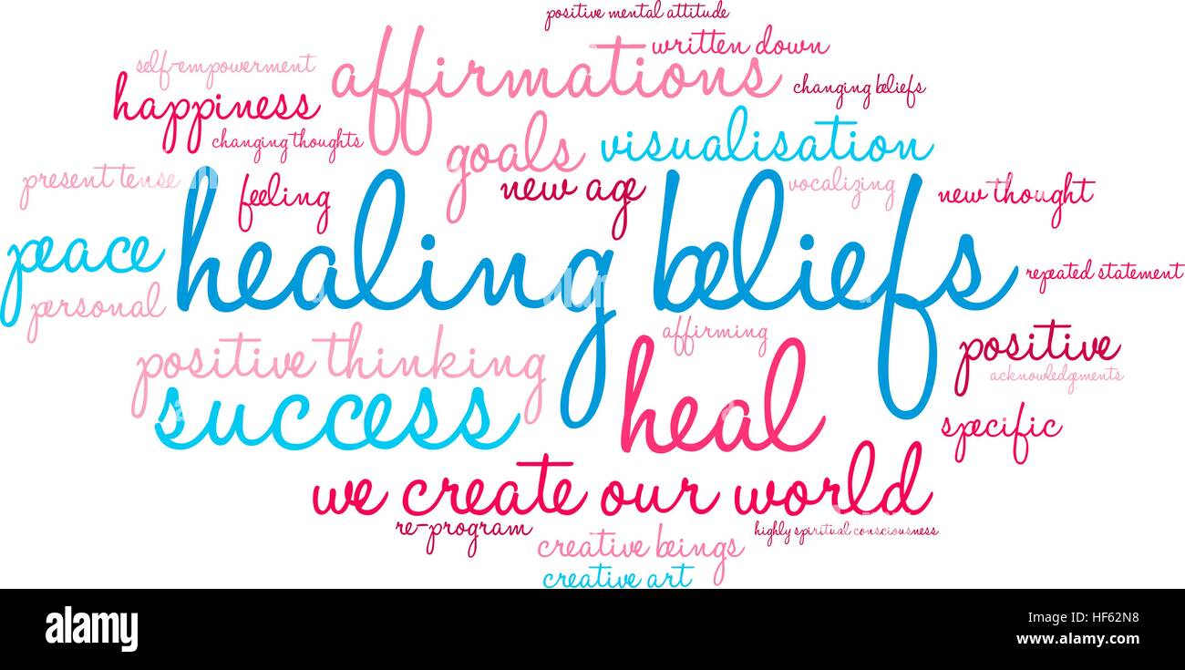 Healing Word Cloud Stock Vector Image & Art - Alamy
