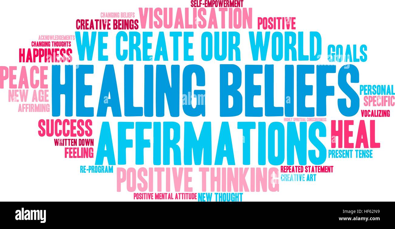 Healing Word Cloud Stock Vector Image & Art - Alamy