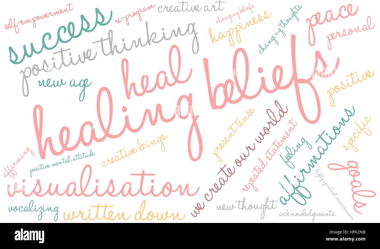 Healing Word Cloud Stock Vector Image & Art - Alamy