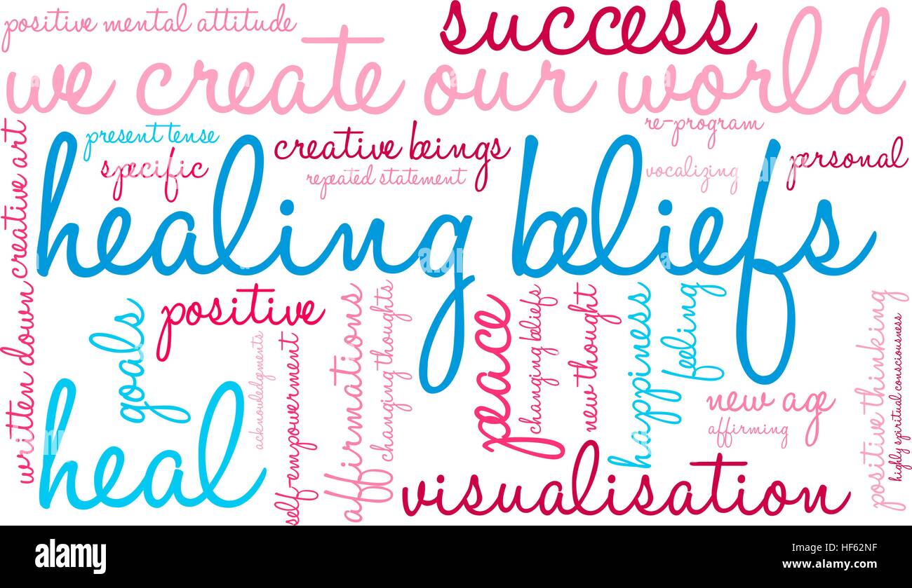 Healing Word Cloud Stock Vector Image & Art - Alamy