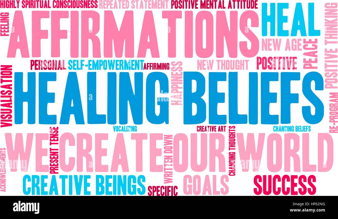 Healing Word Cloud Stock Vector Image & Art - Alamy